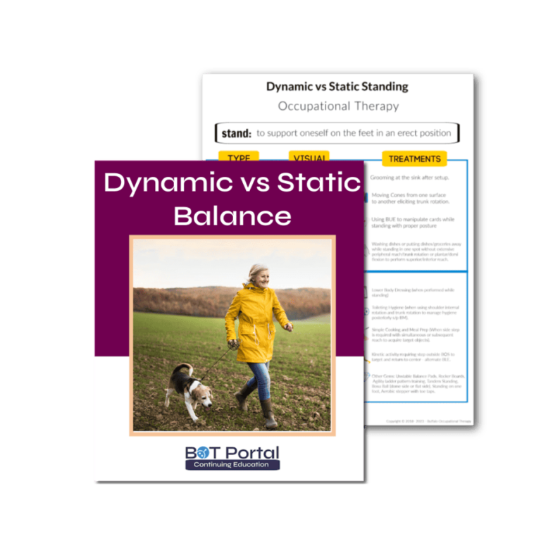 Dynamic Balance Static Balance Activities in Rehabilitation