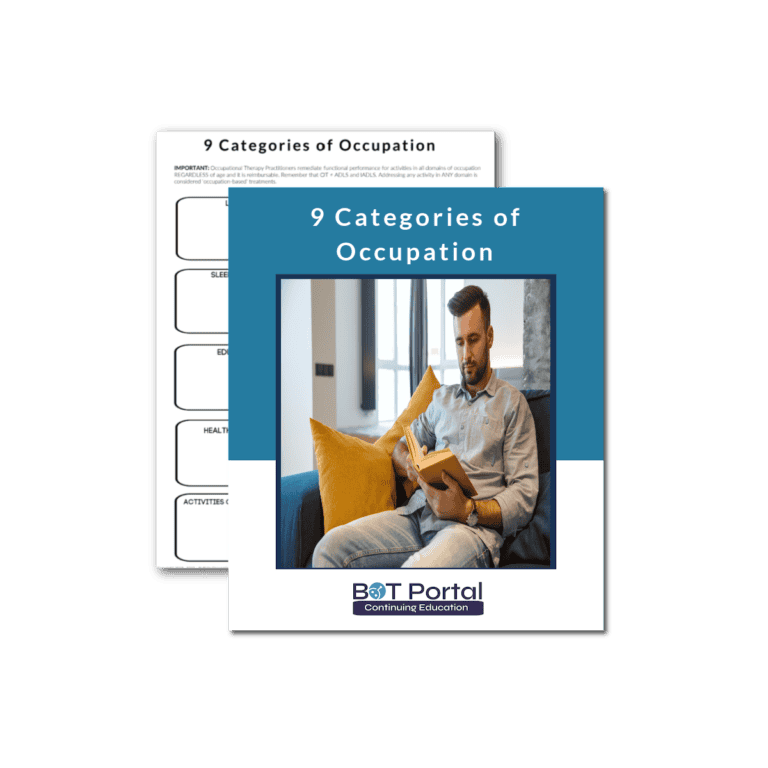9 Categories of Occupation - Buffalo Occupational Therapy