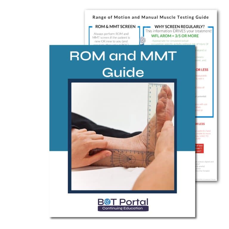 Range of Motion and MMT Approach in OT